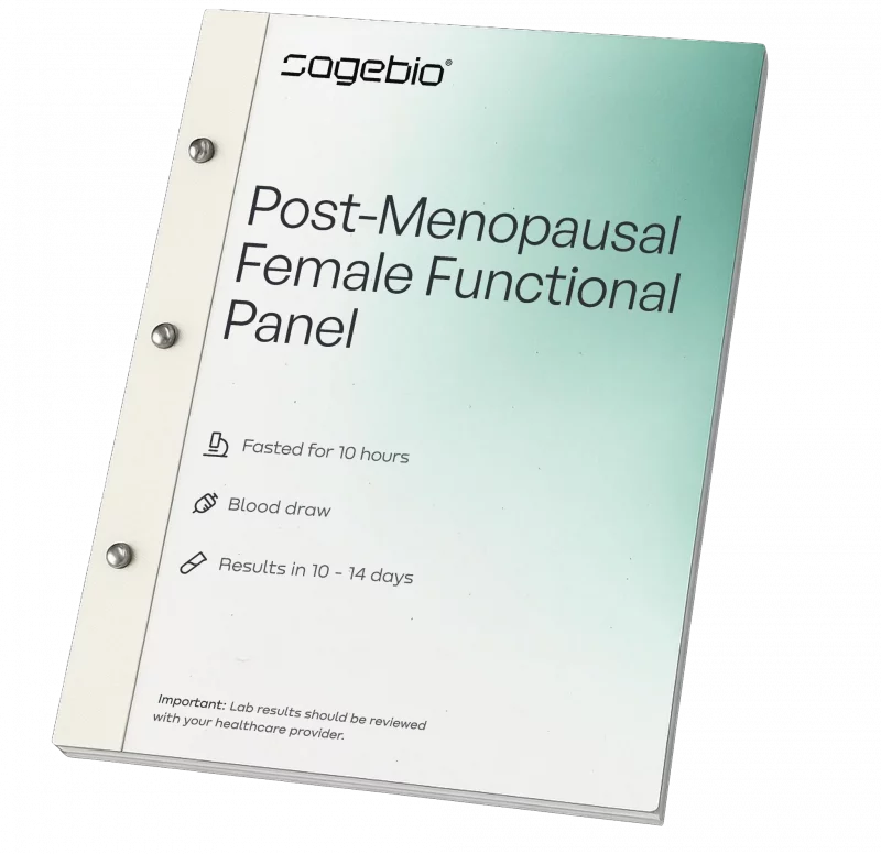 Nick Bare's Post-Menopausal Female Functional Panel - Sage Bio, Inc.